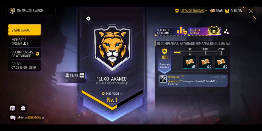 Grupo de WhatsApp Venha pra guilda para nois fica top 1